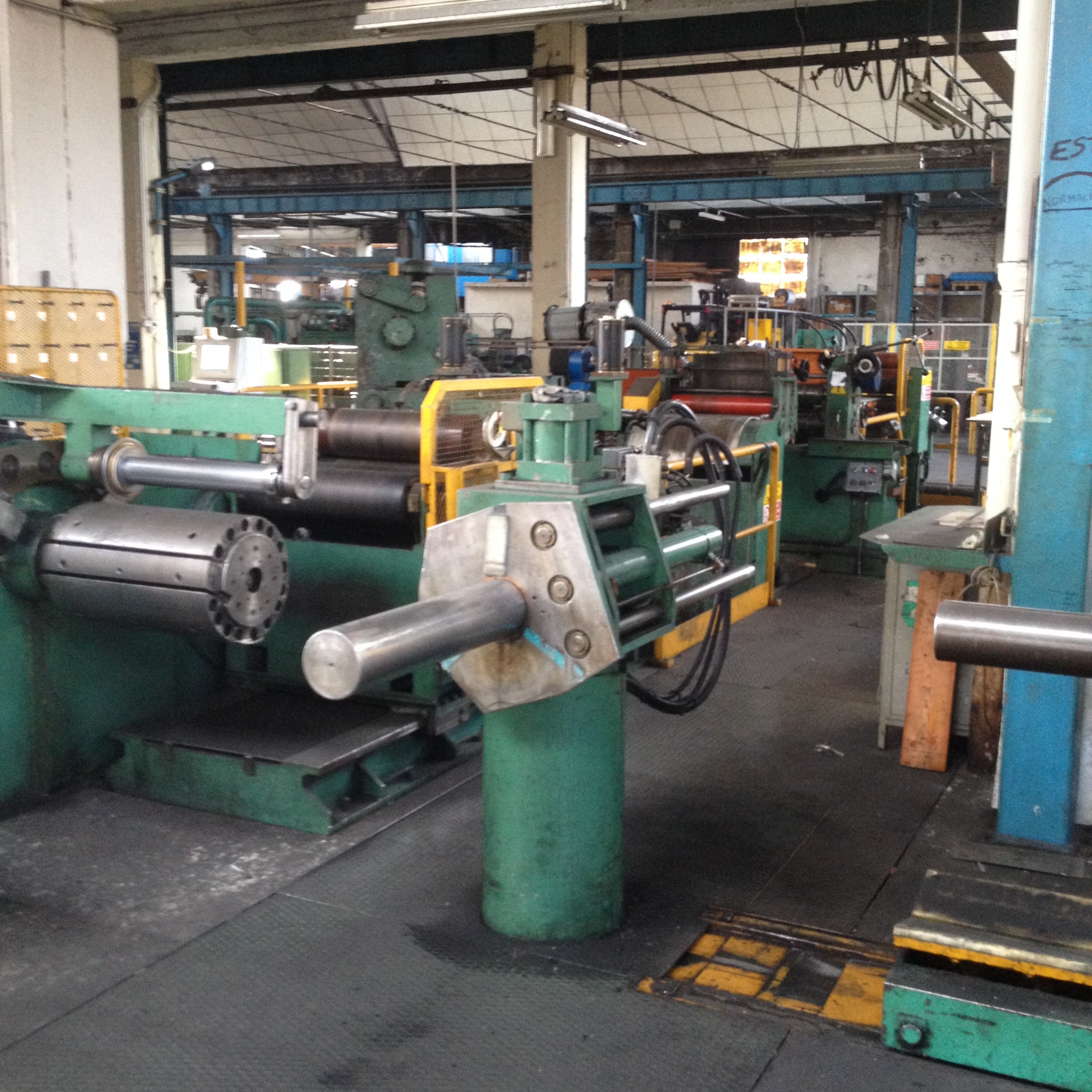 Linea di taglio longitudinale (slitter) 500x0,15-3 mm - TESI SRL